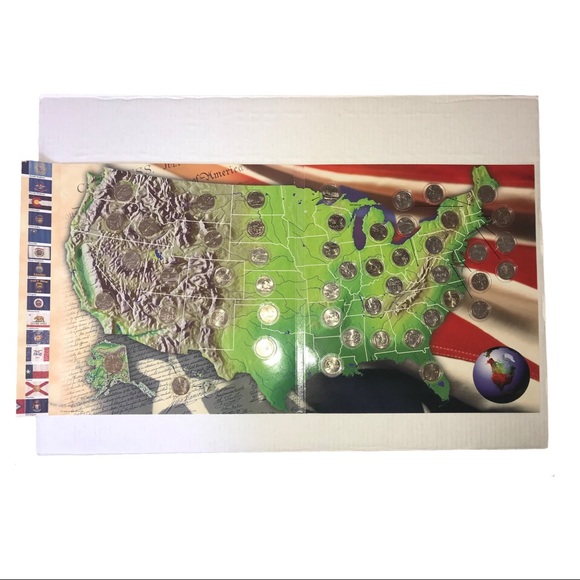 U.S. Mint | Other | Complete Set 5 State Quarters Collectors Map | Poshmark